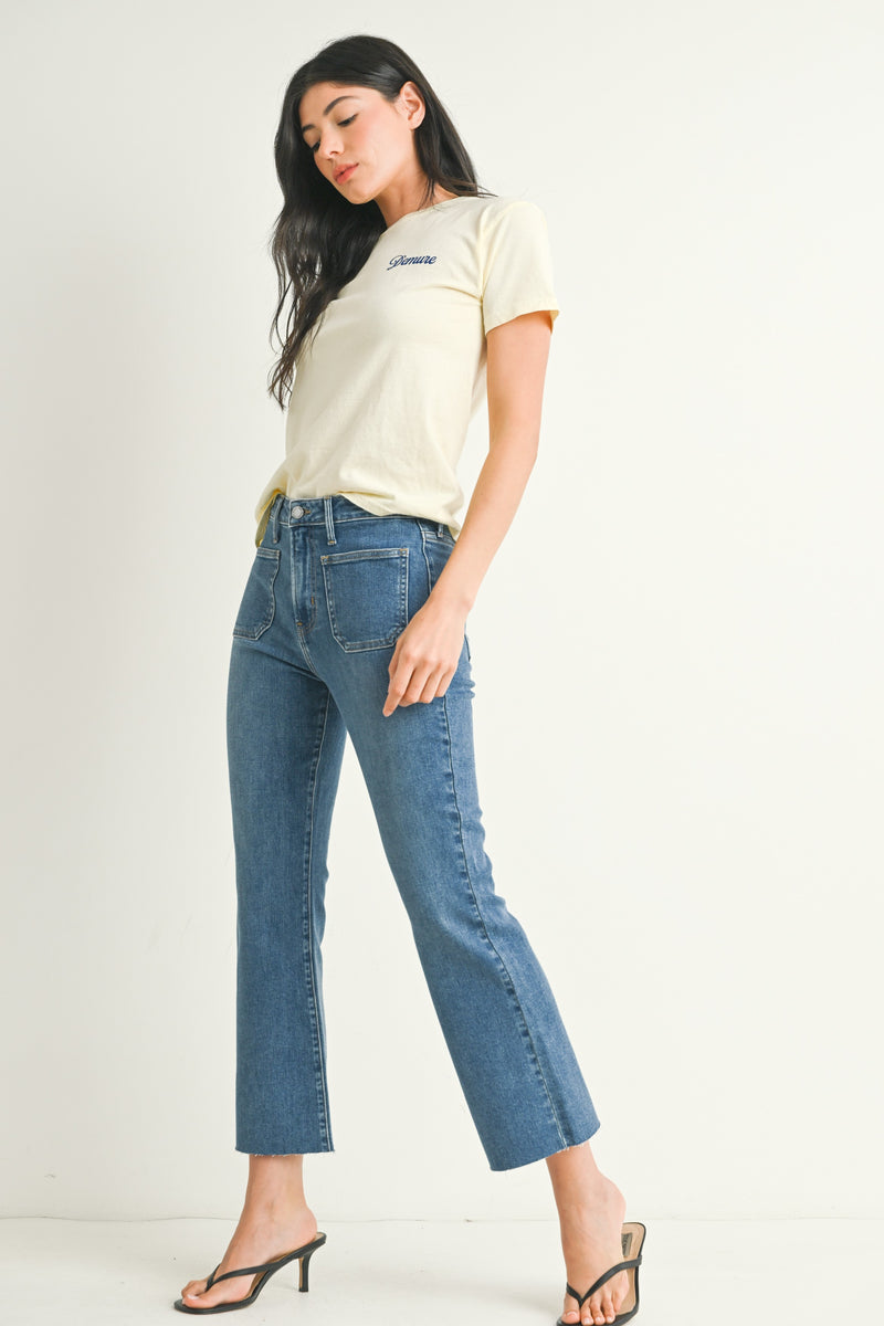 Patch Pocket Cropped Flare – Melrose in the OC